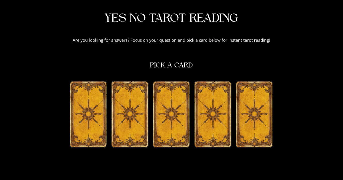 Yes No Tarot: Free Readings for Instant Answers | YesNoTarot